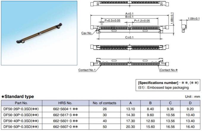 46 AWG 42 AWG Micro Coax Cable DF36 40P 0.4SD 150MM Length lvds display ...
