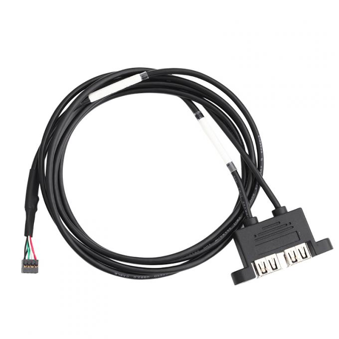 100mm Length LVDS Cable Assembly Molex 51110-0860 8p To Duak Usb