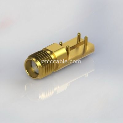 CONN SMA Female Straight RF Coax Connector With .015" Pin Edge Mount PCB