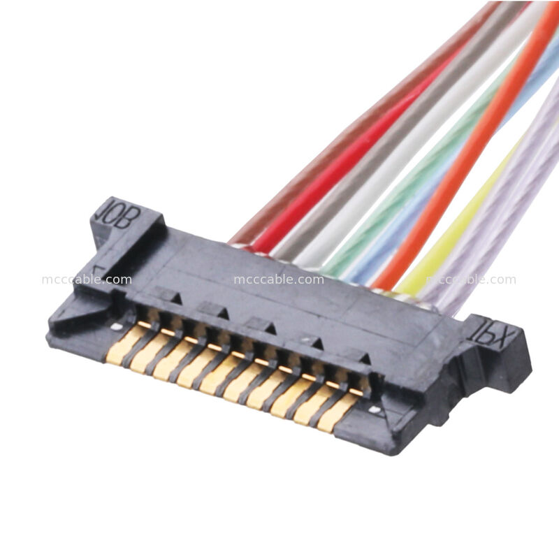 Lvds Coaxial Cable Connector For Lcd Monitor DW-5 20598-010T-02 0.5mm ...