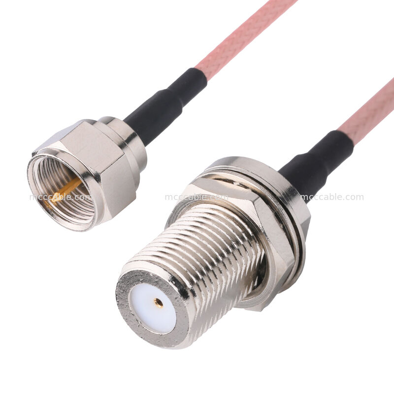 RG-179 COAX.CABLE 75 OHMS TE 5415226-1 to AMPHENOL CONNEX 222114-10 OEM/ODM