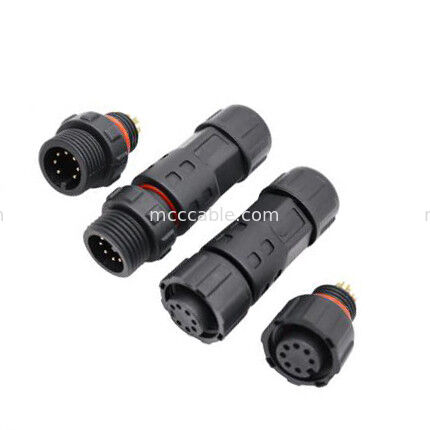 Waterproof 7 Pin Circular Connector M12 Female Molded Cable lvds ...