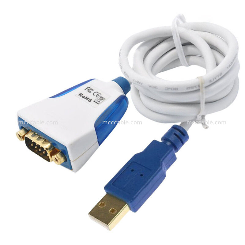 USB-A to RS232 Serial Premium Cable/ Embedded Electronics, LEDs, DB9M ...