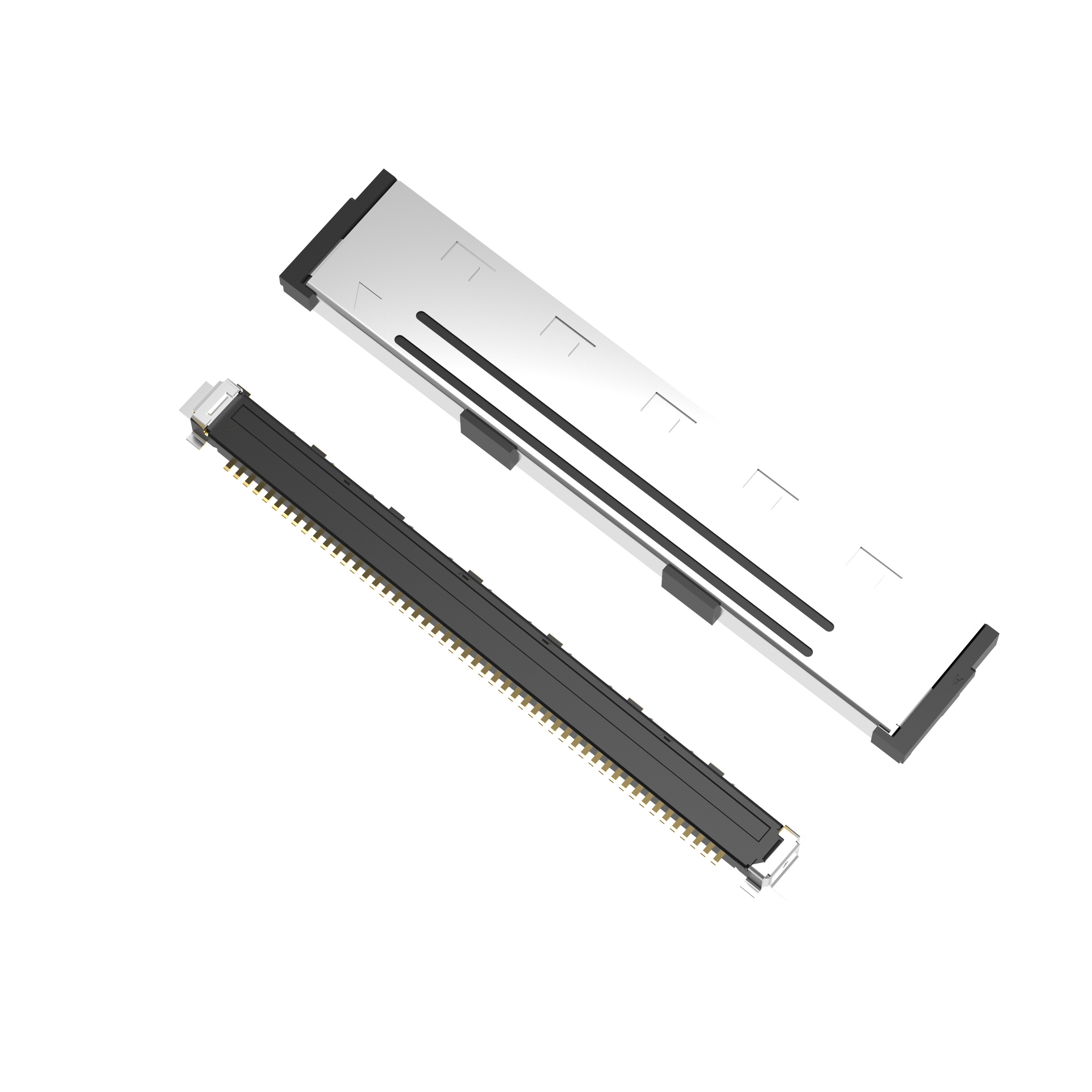 50P Lvds Micro Coax Cable 20437-050T-01 0.5 mm pitch, Vertical mating ...