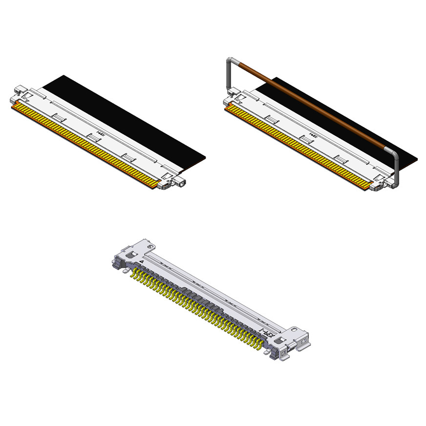 lvds coaxial cable connectors 20858-060T-01 20525-060E-02 shielded