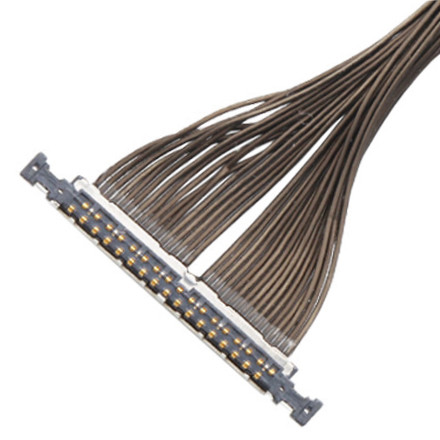 32 Pin Micro Coaxial Cable 0.3mm Pitch 20496-032T-40 Lvds Cable For ...