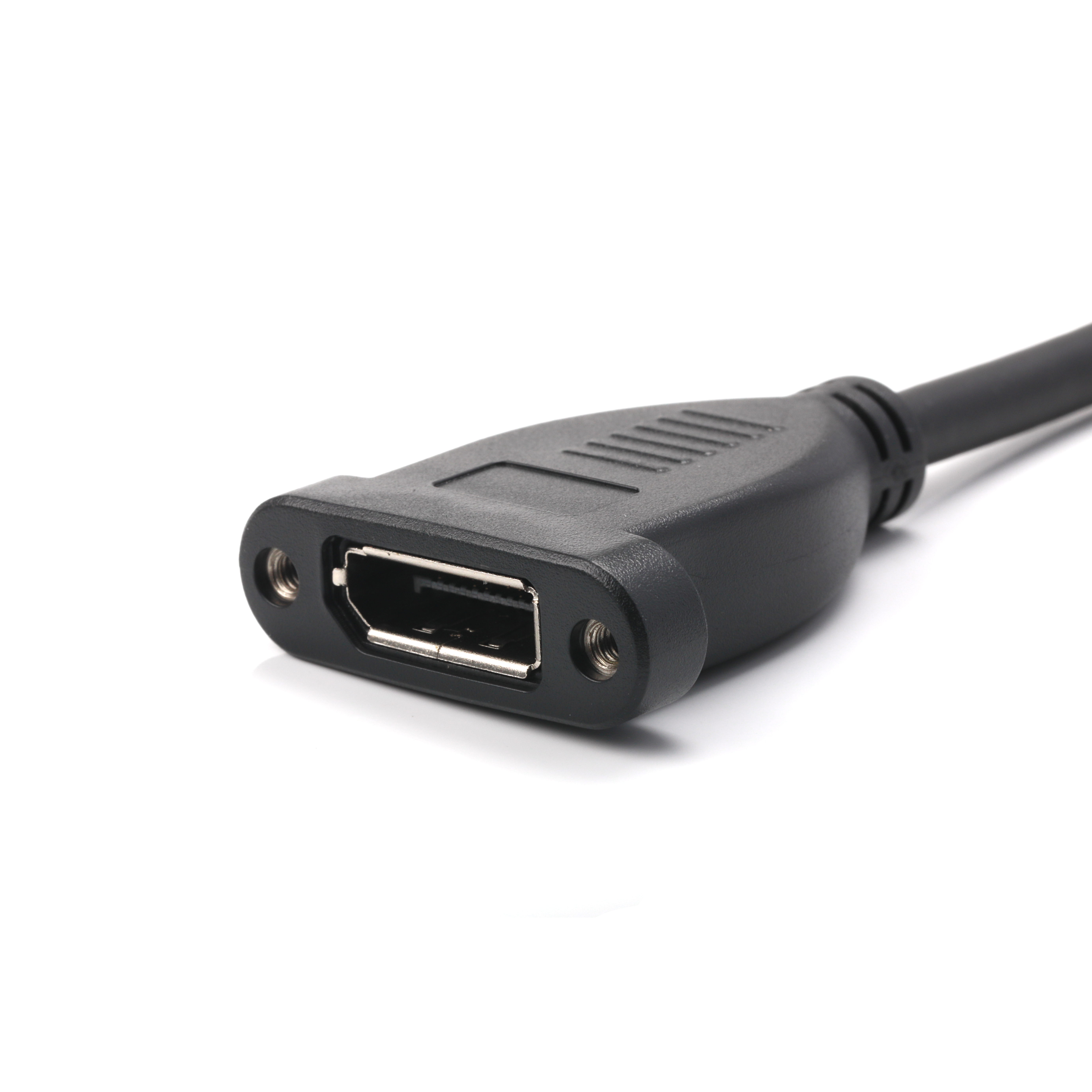 20-Pin DisplayPort Male to Female Cable, Shielded 6.0mm OD, 100Ω Impedance