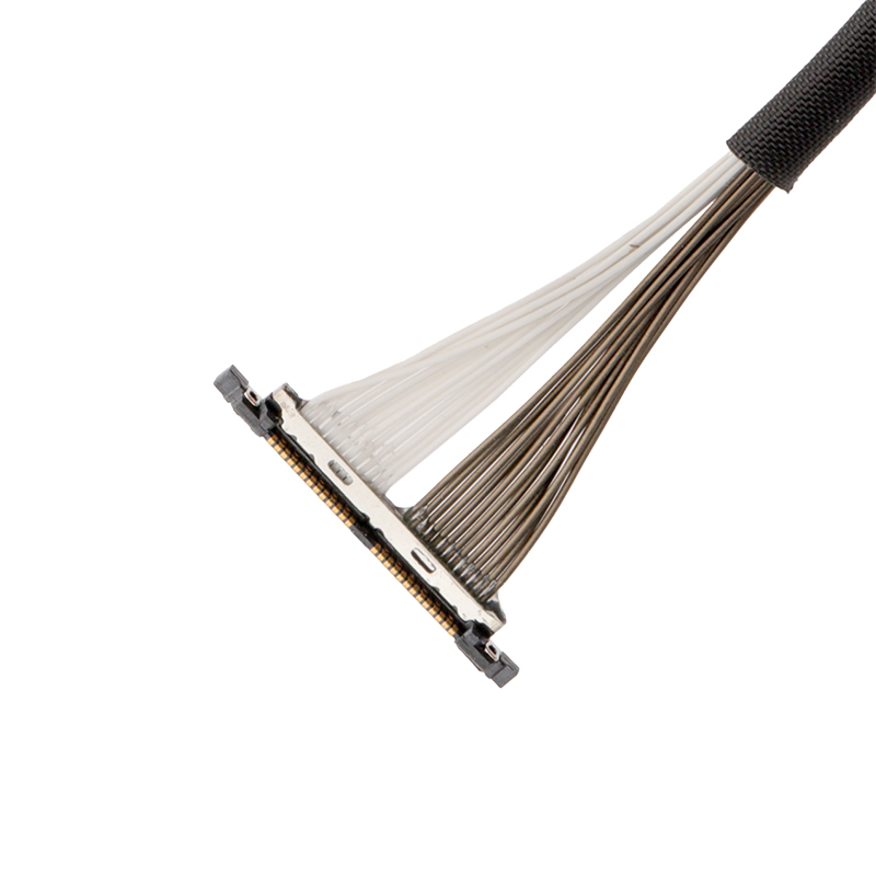 30-Pin Dual-Ended LVDS Shielded Coaxial Cable Assembly, UL10005 44AWG