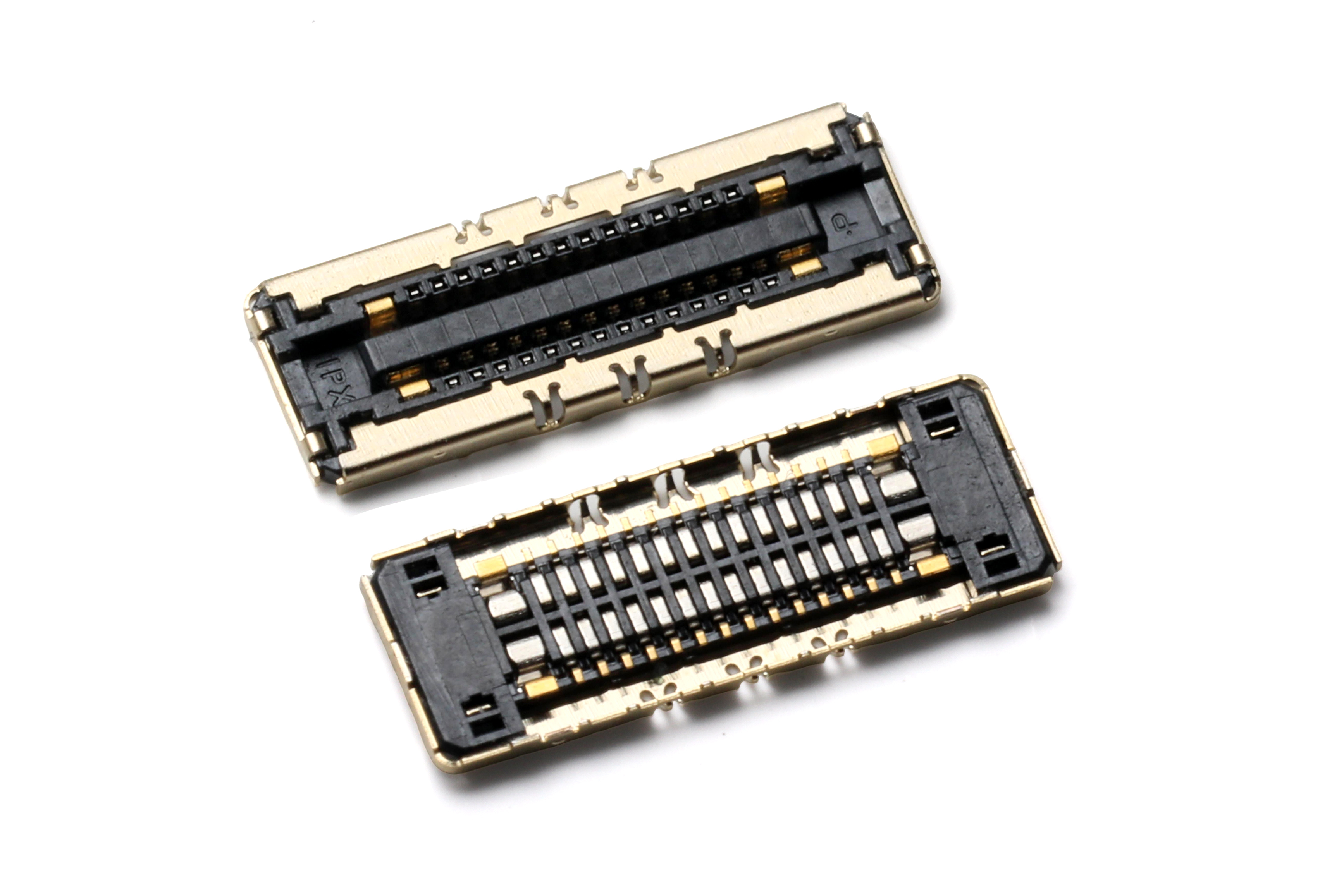 High-Speed Shielded Board-to-Board Receptacle Connector 0.35mm Pitch ...