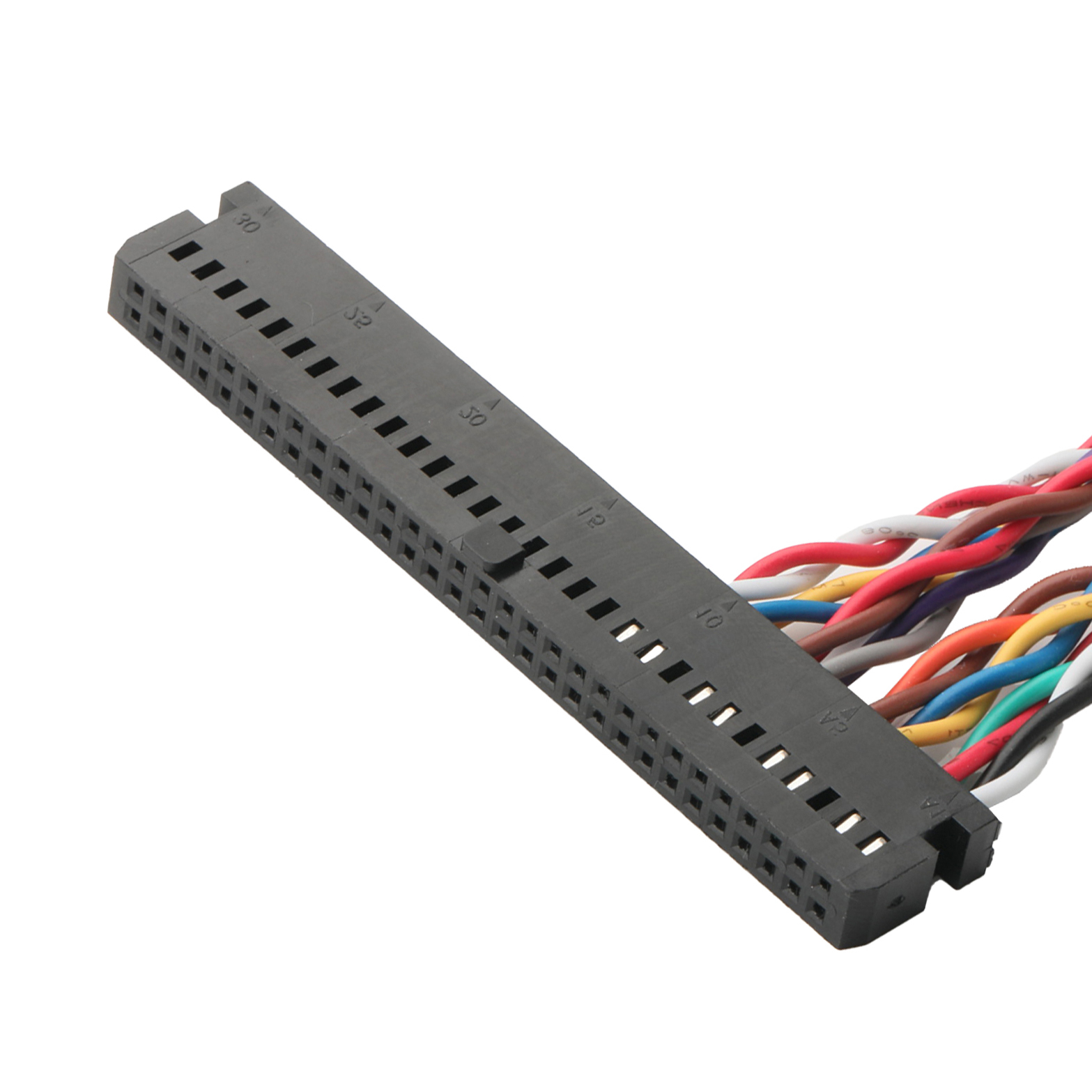 40-Pin to Dual DB15 Breakout Harness - UL1007 22AWG 300V Shielded Cable