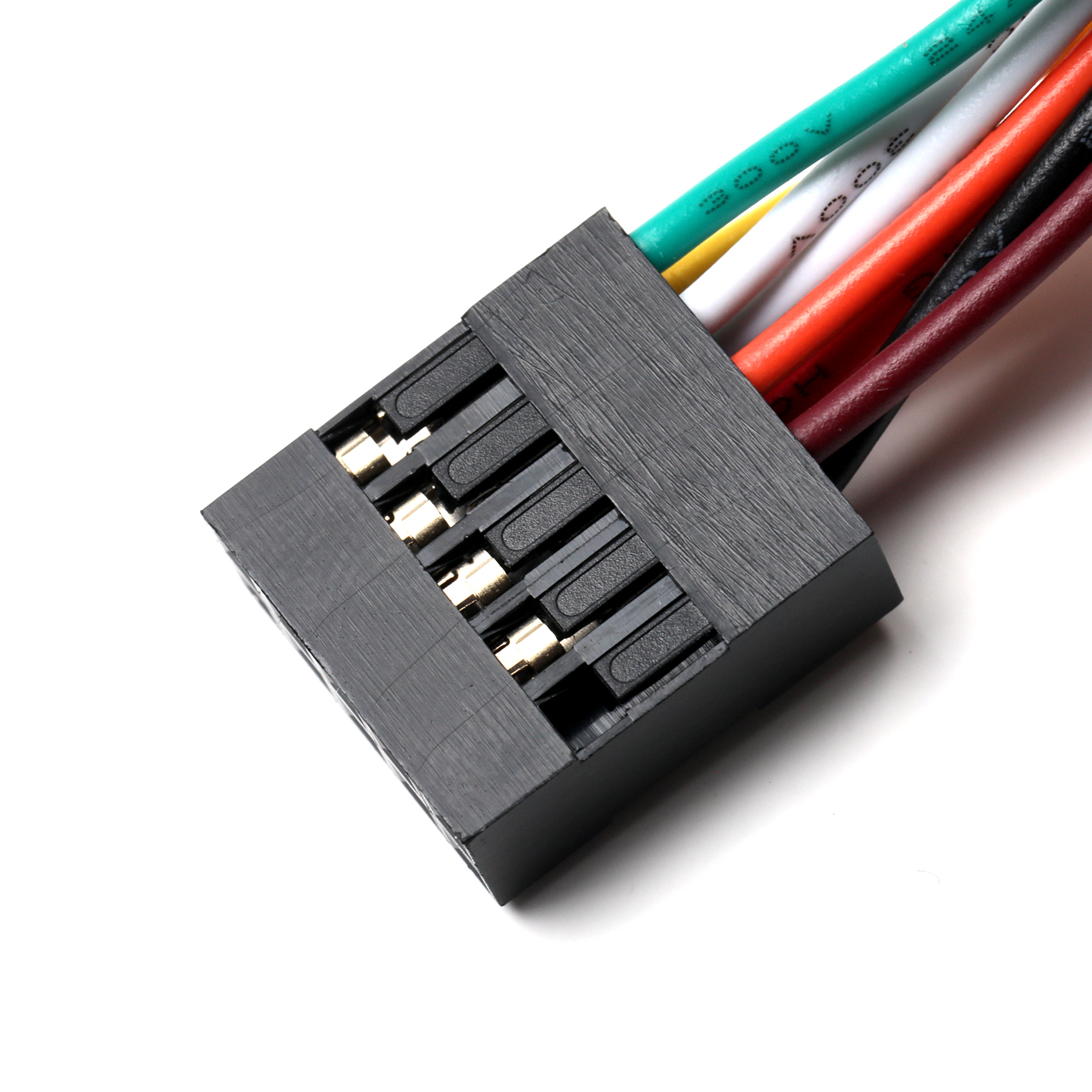Molex 2.54mm 10-Pin Front Panel Cable Assembly for Custom OEM Applications