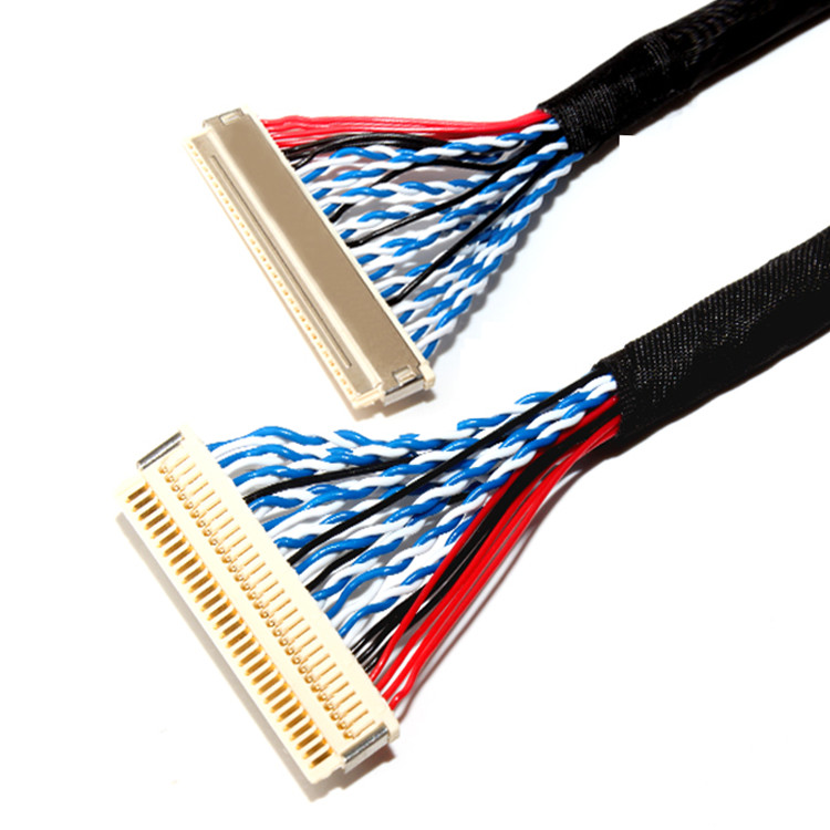 FI X30H Lvds 30 Pin 30 32 36 AWG JAE Connector For Lcd Panel lvds display connector