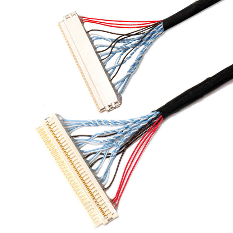 Df19 LVDS Cable Assembly , 30 Pin Micro Coaxial cbale lvds display ...
