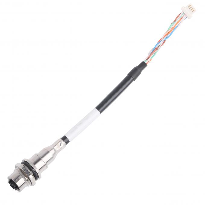 M12 1424135 Gold Plated Molex Ethernet Cable Assembly Crimp Terminal ...